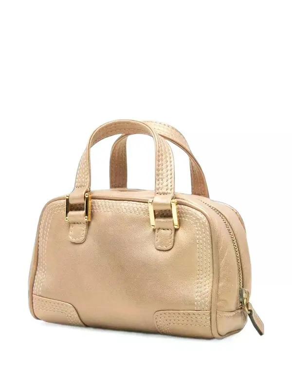Loewe 2008 Micro Metallic Leather Amazona Satchel