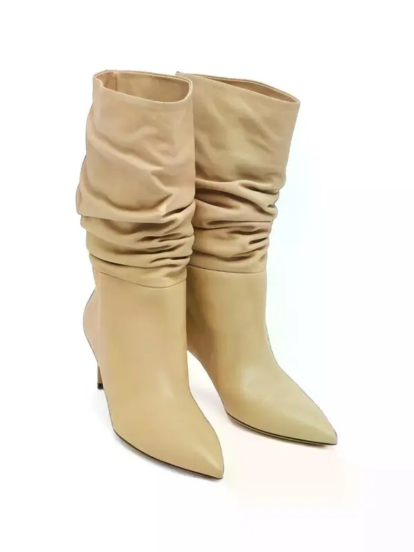 Paris Texas Slouchy Pointed-toe Mid-calf Boots