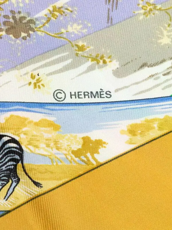 Hermès 20th Century Tropiques Silk Scarf 90 Scarves