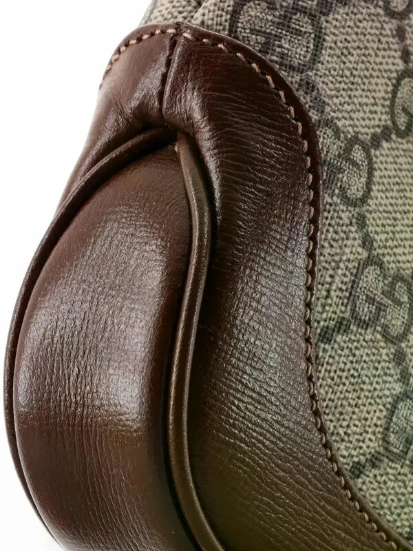 Gucci Jackie 1961 Gg Coated Canvas Mini Hobo Bag - Brown