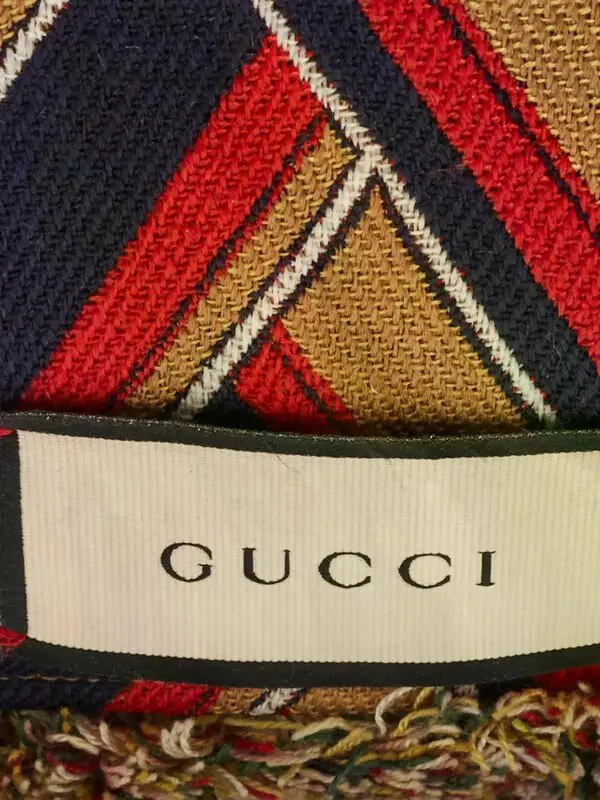 Gucci Kingsnake Fringed Velvet Cushion