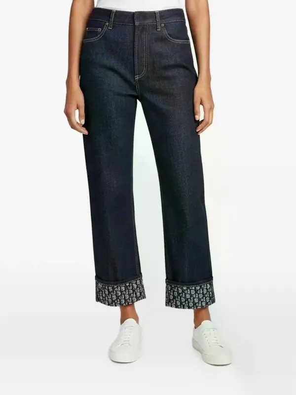 Dior Oblique Turn-up Hem Jeans