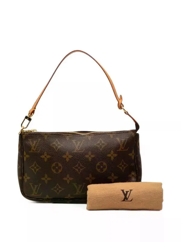 LOUIS VUITTON 2001 Monogram Pochette Accessoires Shoulder Bag