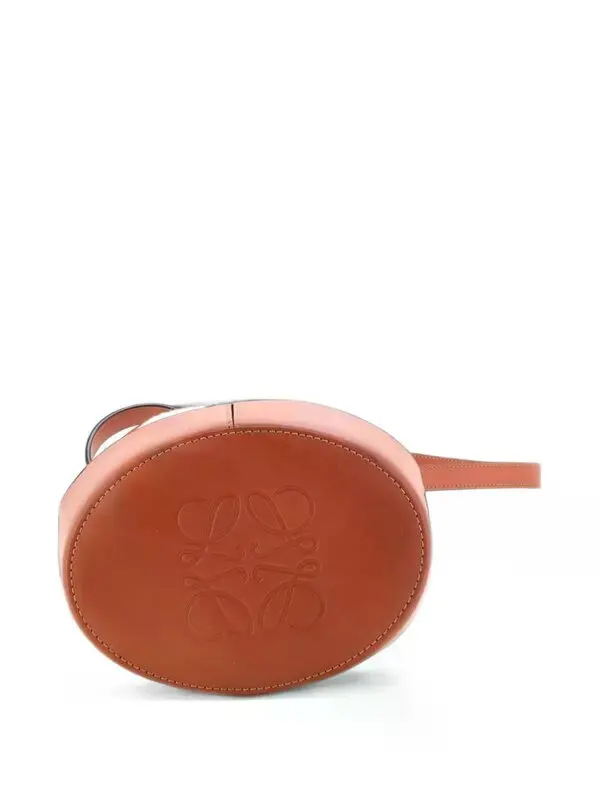 Loewe Balloon Canvas And Leather Medium Bucket Bag