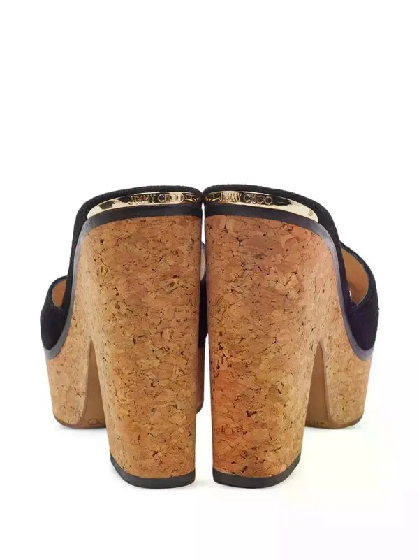 JIMMY CHOO Suede Platform Sandals