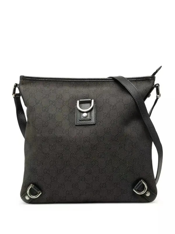 Gucci Gg Monogram Denim Abbey D-ring Crossbody Bag