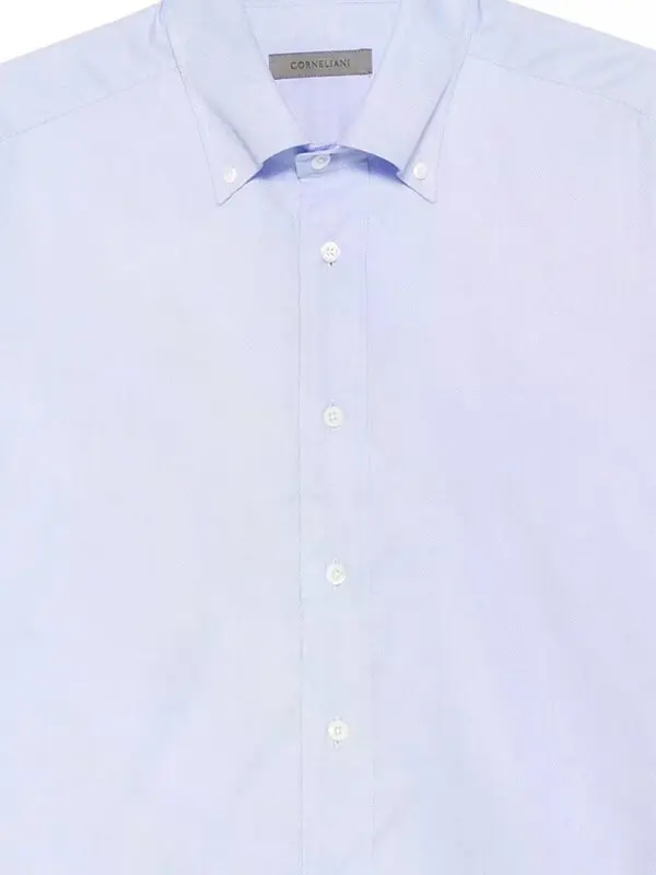 Corneliani Button-down Collar Shirt - Blue