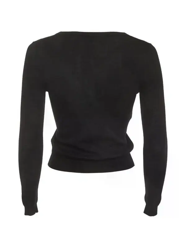 Moschino Intarsia-knit Cardigan - Black