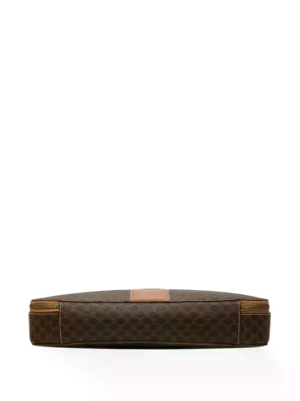 Celine 1996 Macadam Coated Canvas Briefcase Business Bag