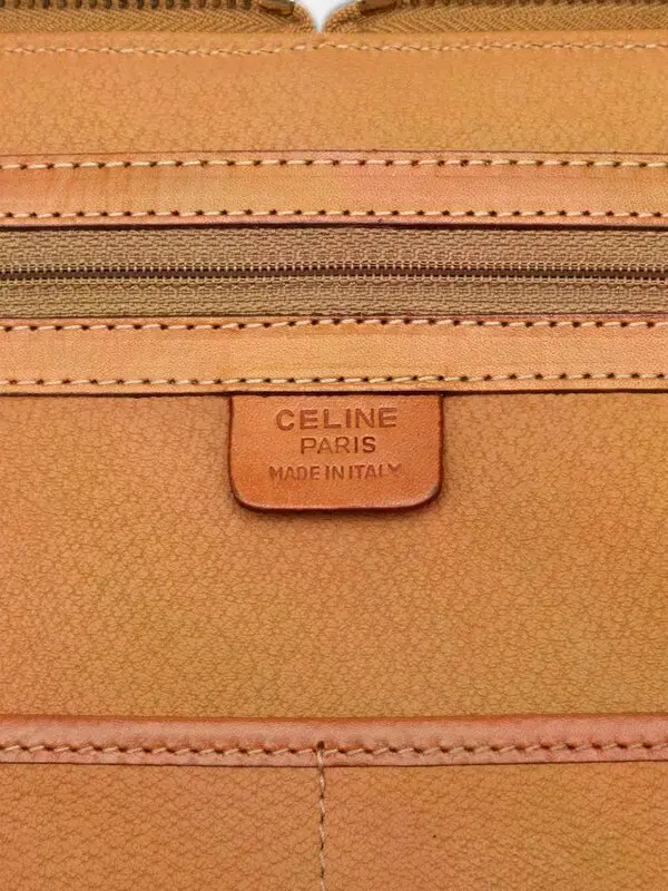 Celine 1996 Macadam Coated Canvas Briefcase Business Bag