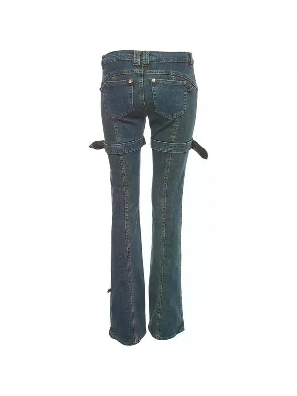 Versace Thigh-strap Flared Jeans