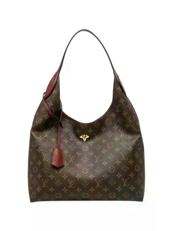 LOUIS VUITTON 2018 Monogram Flower Hobo Bag