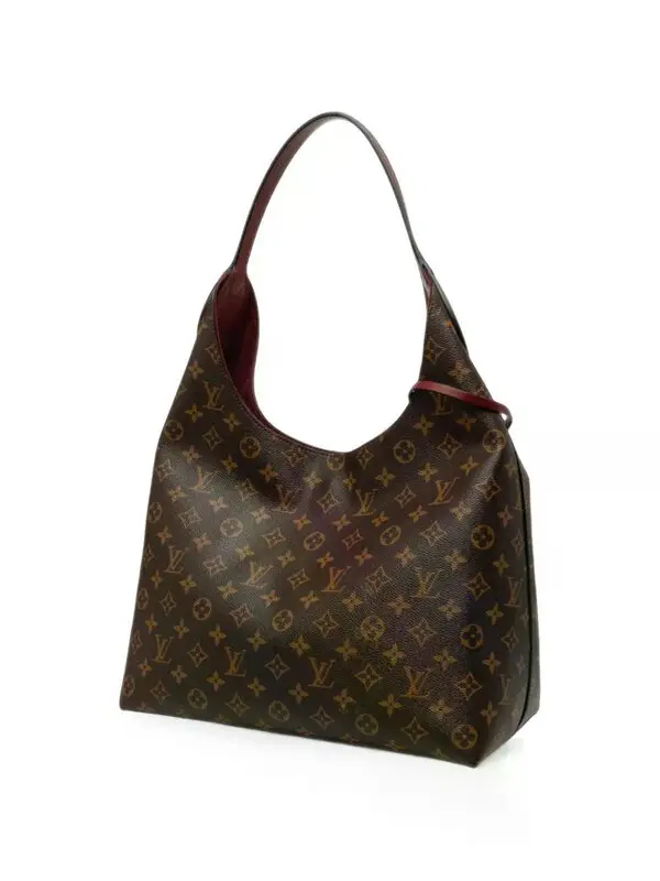 LOUIS VUITTON 2018 Monogram Flower Hobo Bag - Brown