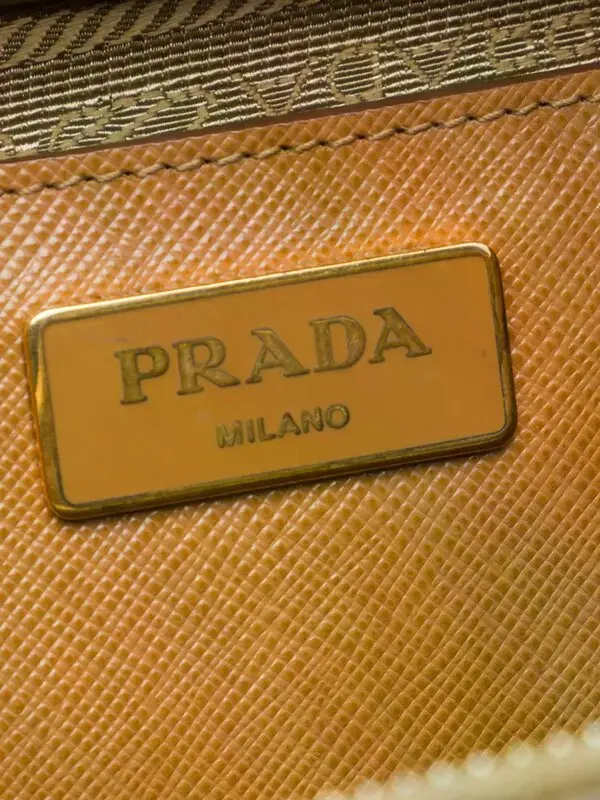 Prada 2010-2026 Medium Bicolor Saffiano Lux Galleria Double Zip Satchel