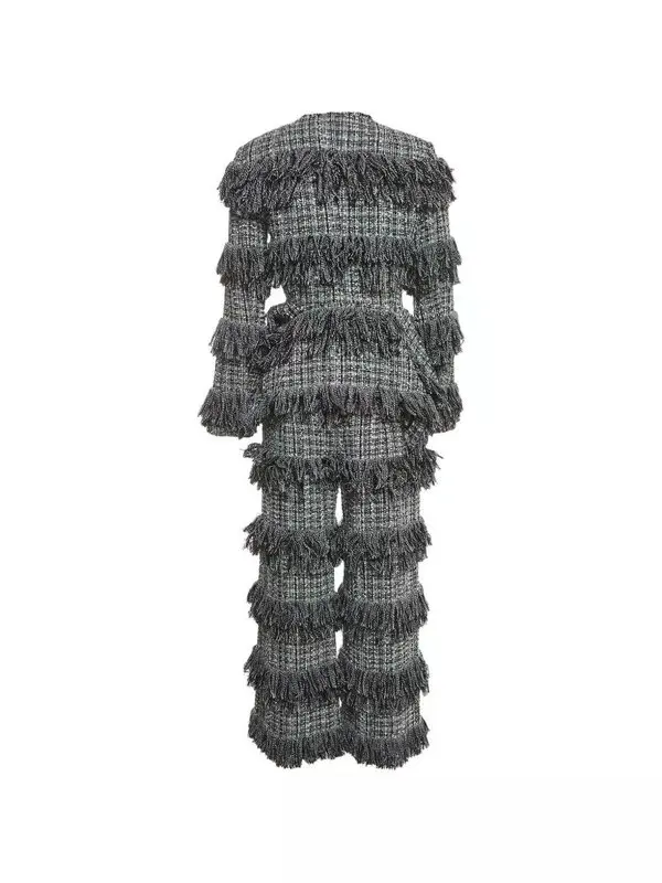 Sonia Rykiel Paris Fringed Tweed Suit