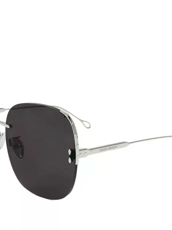 Isabel Marant Geometric-frame Sunglasses - Black