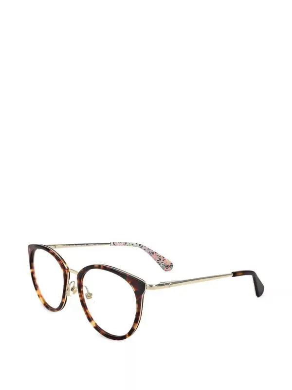 Kate Spade New York Tortoiseshell-effect Round Frame Eyeglasses