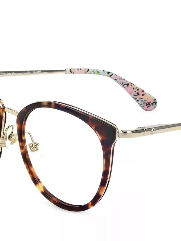Kate Spade New York Tortoiseshell-effect Round Frame Eyeglasses