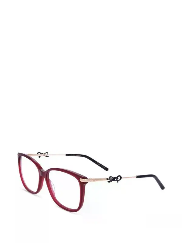Carolina Herrera Bow-detail Square-frame Glasses
