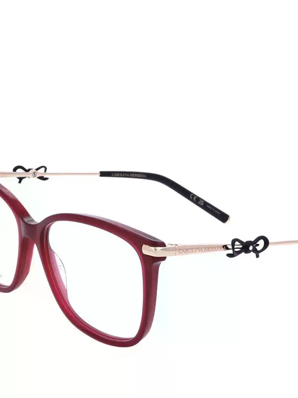 Carolina Herrera Bow-detail Square-frame Glasses
