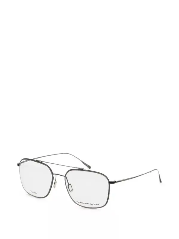 Porsche Design Square-frame Double-bridge Glasses