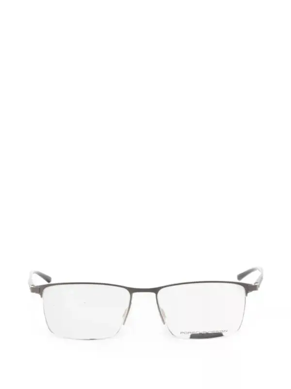 Porsche Design Half-rim Rectangle-frame Glasses