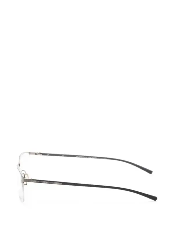 Porsche Design Half-rim Rectangle-frame Glasses