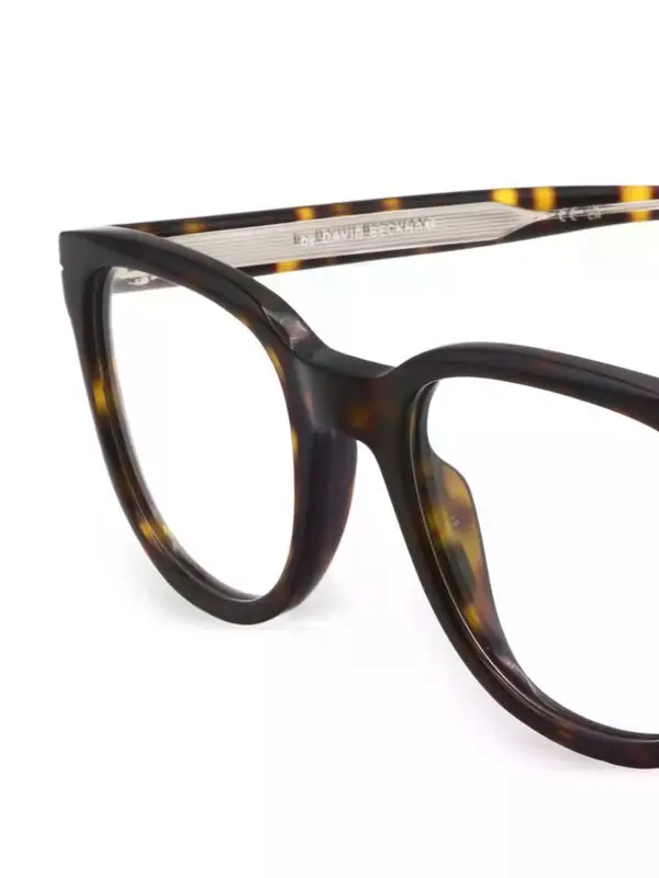 DB EYEWEAR BY DAVID BECKHAM Tortoiseshell-effect Square-frame Glasses