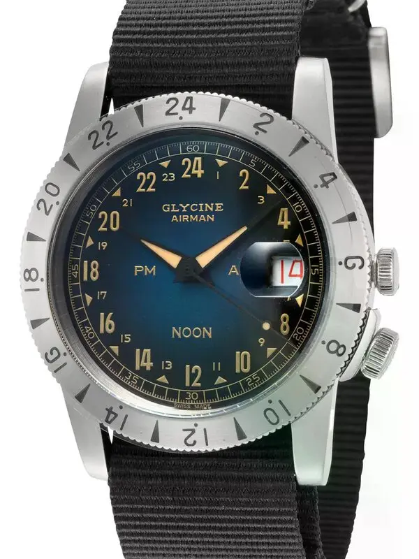 GLYCINE Airman Purist 40mm Watch - Blue