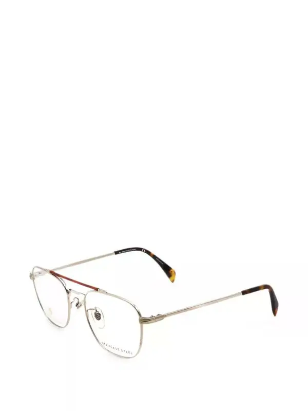 DB EYEWEAR BY DAVID BECKHAM Pilot-frame Glasses - Silver