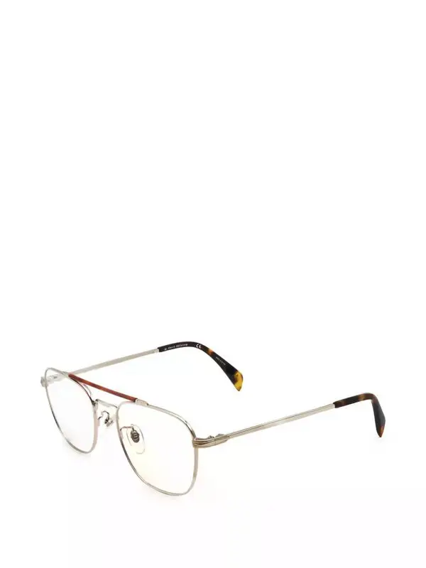 DB EYEWEAR BY DAVID BECKHAM Pilot-frame Glasses - Silver
