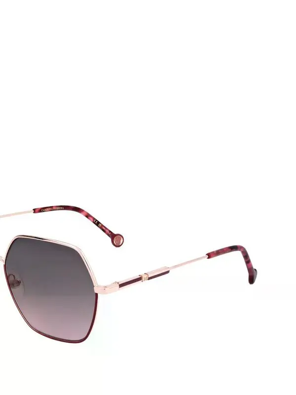 Carolina Herrera Geometric Frame Sunglasses