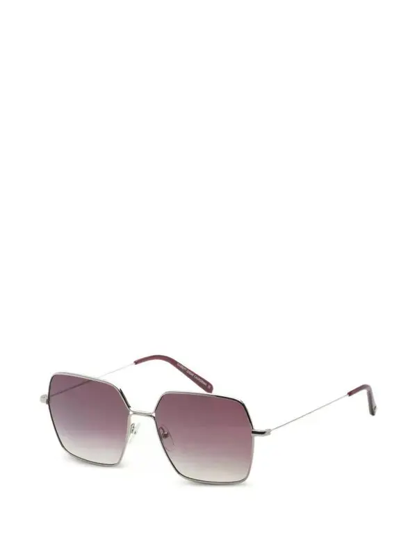 Garrett Leight Meadow Square Frame Sunglasses - Silver