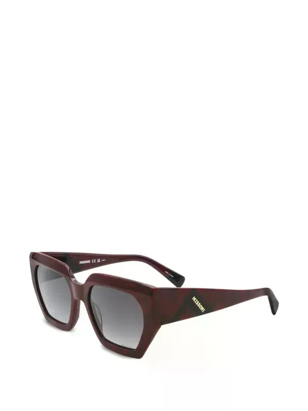 Missoni Geometric-frame Sunglasses - Red