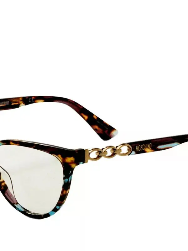 Moschino Tortoiseshell-effect Cat-eye Glasses