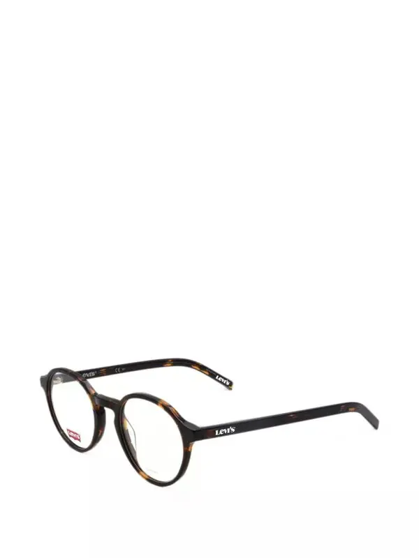 LEVI'S Tortoiseshell-effect Round-frame Glasses