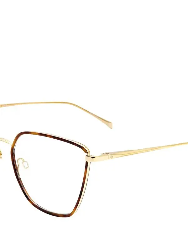Rag & Bone Tortoiseshell-effect Geometric-frame Glasses
