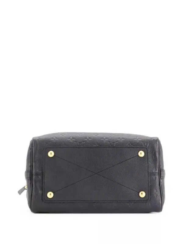 LOUIS VUITTON Speedy Bandouliere Monogram Empreinte Leather 30 Satchel - Black
