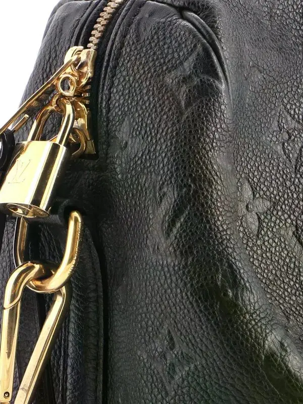 LOUIS VUITTON Speedy Bandouliere Monogram Empreinte Leather 30 Satchel - Black