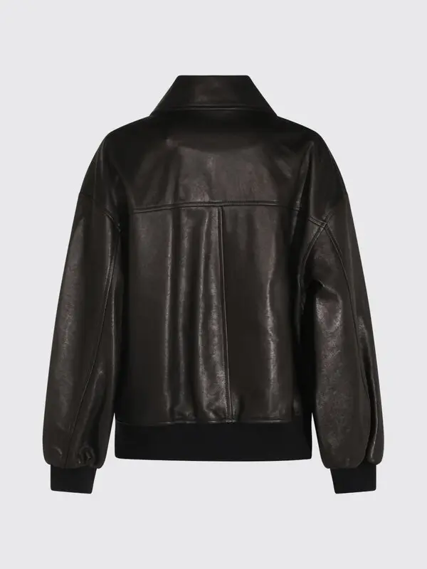 Khaite Shelman Cropped Lamb Nappa Jacket