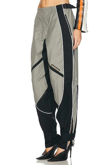 Attico Cotton Nylon Paneled Pants