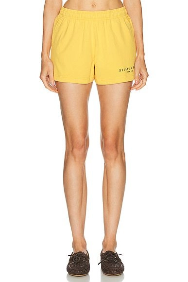 SPORTY & RICH Embroidered Disco Shorts