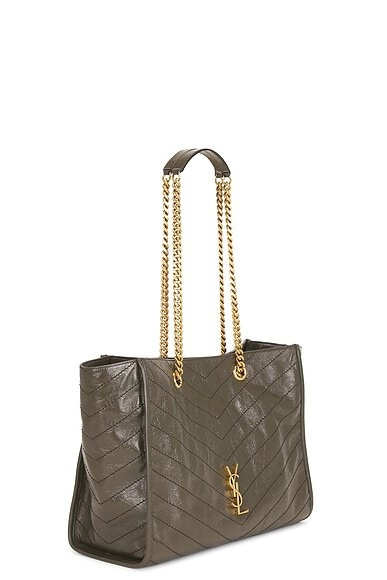 Saint Laurent East West Niki Shopping Bag - Light Musk