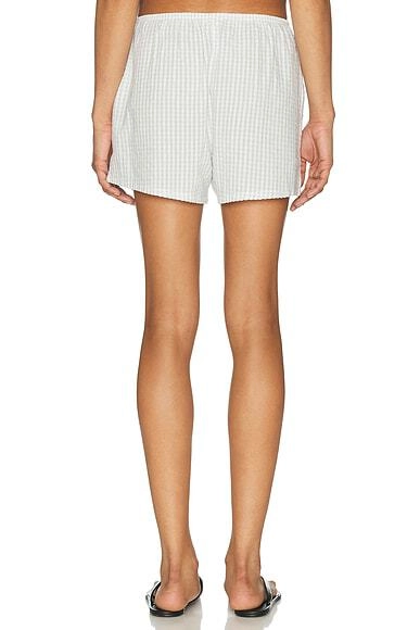 Donni. The Cotton Gingham Tap Short