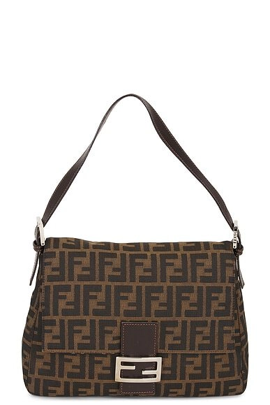 Fendi Zucca Mama Forever Baguette Shoulder Bag