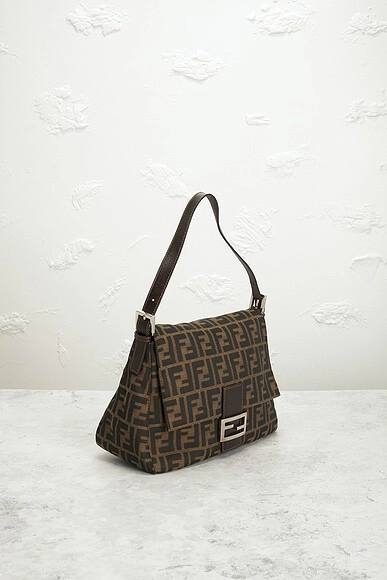 Fendi Zucca Mama Forever Baguette Shoulder Bag