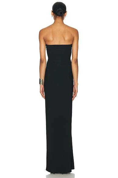 GRACE LING Strapless Maxi Dress With Charms