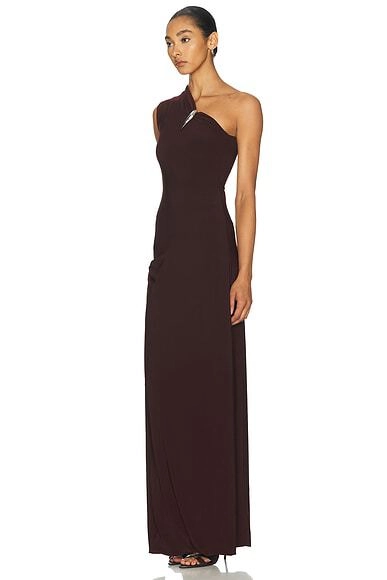GRACE LING One Shoulder Maxi Dress