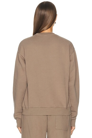 SPORTY & RICH H&w Crest Embroidered Crewneck Sweatshirt