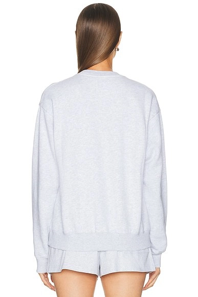 SPORTY & RICH Varsity Crest Crewneck Sweatshirt